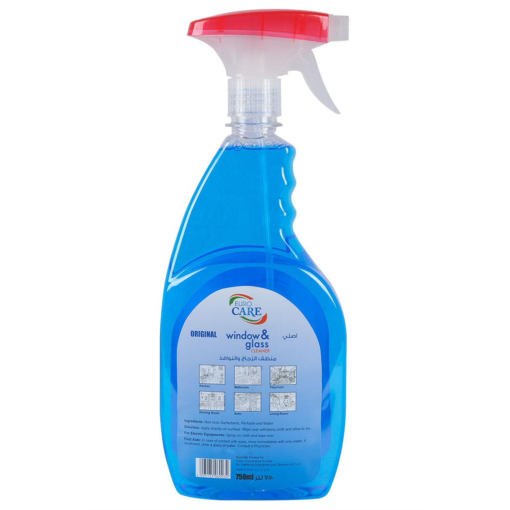 Window and Glass Cleaner Rose, 750ml - Carton of 12 Bottles