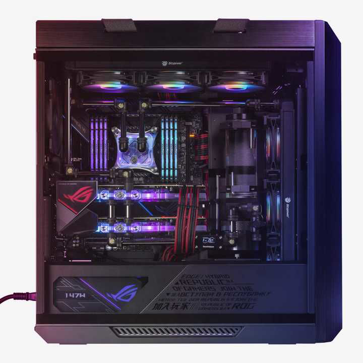 Buy Online Asus Rog Strix Helios Rgb Atxeatx Mid Tower Gaming Case In Uae