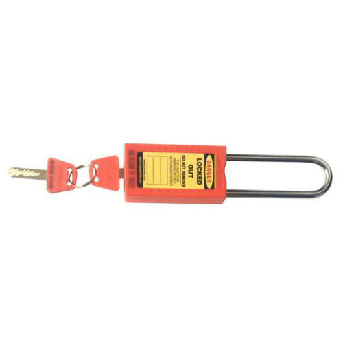 Buy Online KRM Double Body Osha Safety Lock Tag Padlock with Long Metal ...