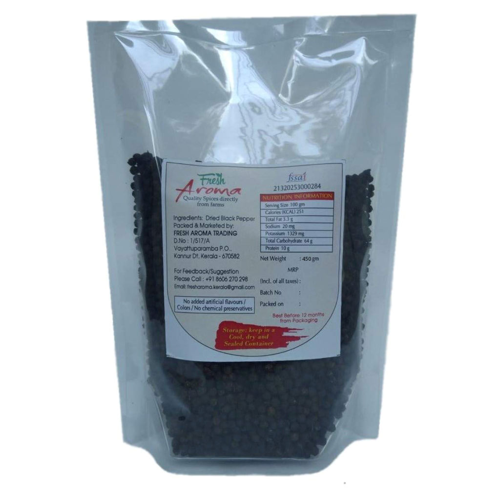 Buy Online Fresh Aroma Whole Black Pepper, Pack of 1 in UAE | Dubuy.com