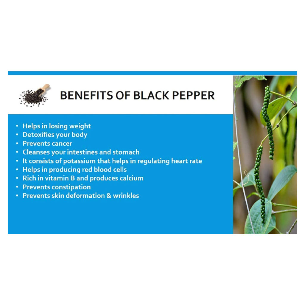 Buy Online Fresh Aroma Whole Black Pepper, Pack of 1 in UAE | Dubuy.com