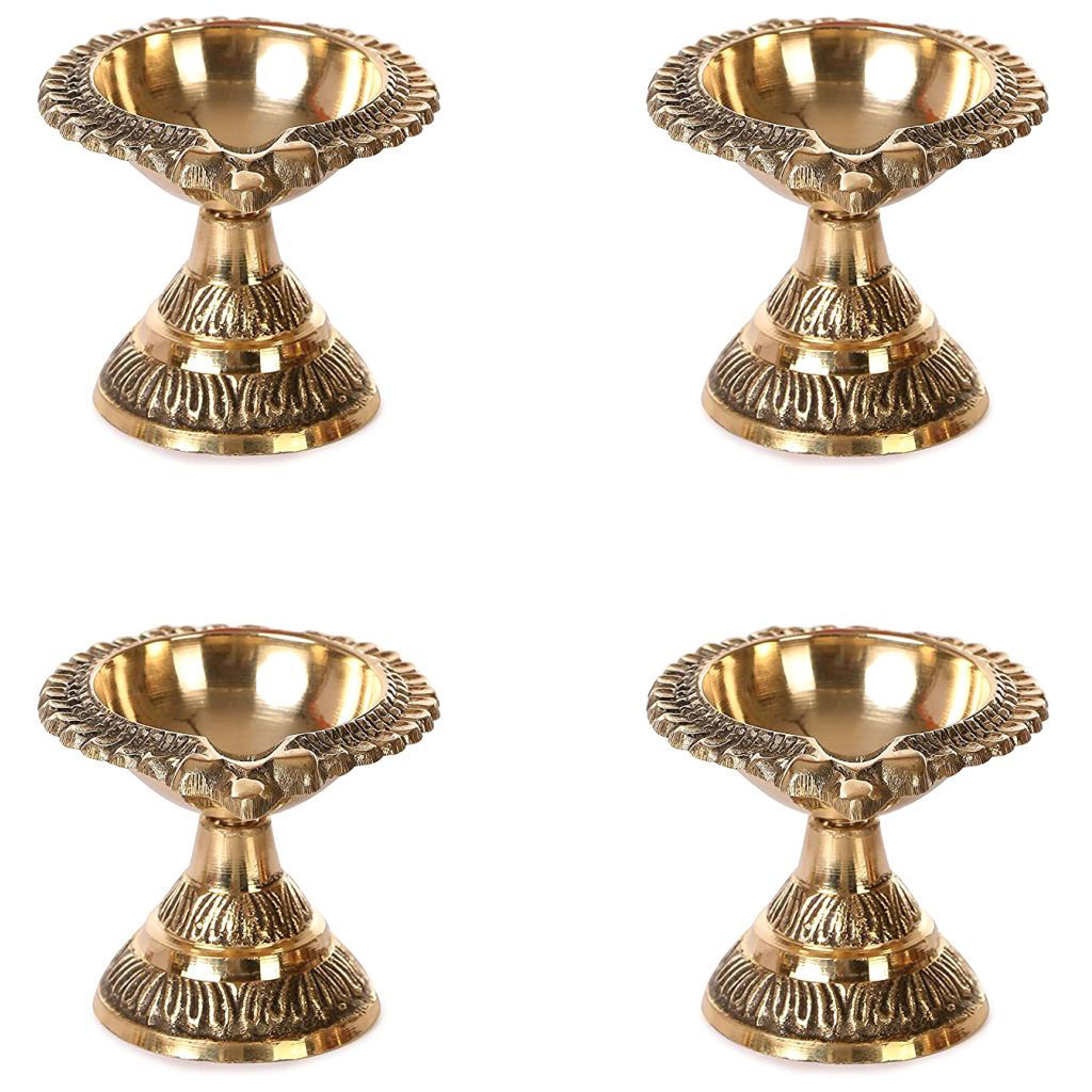 Buy Online BulkySanta Laxmi Kuber Mandir Diya Stand, Pack of 4 in UAE ...