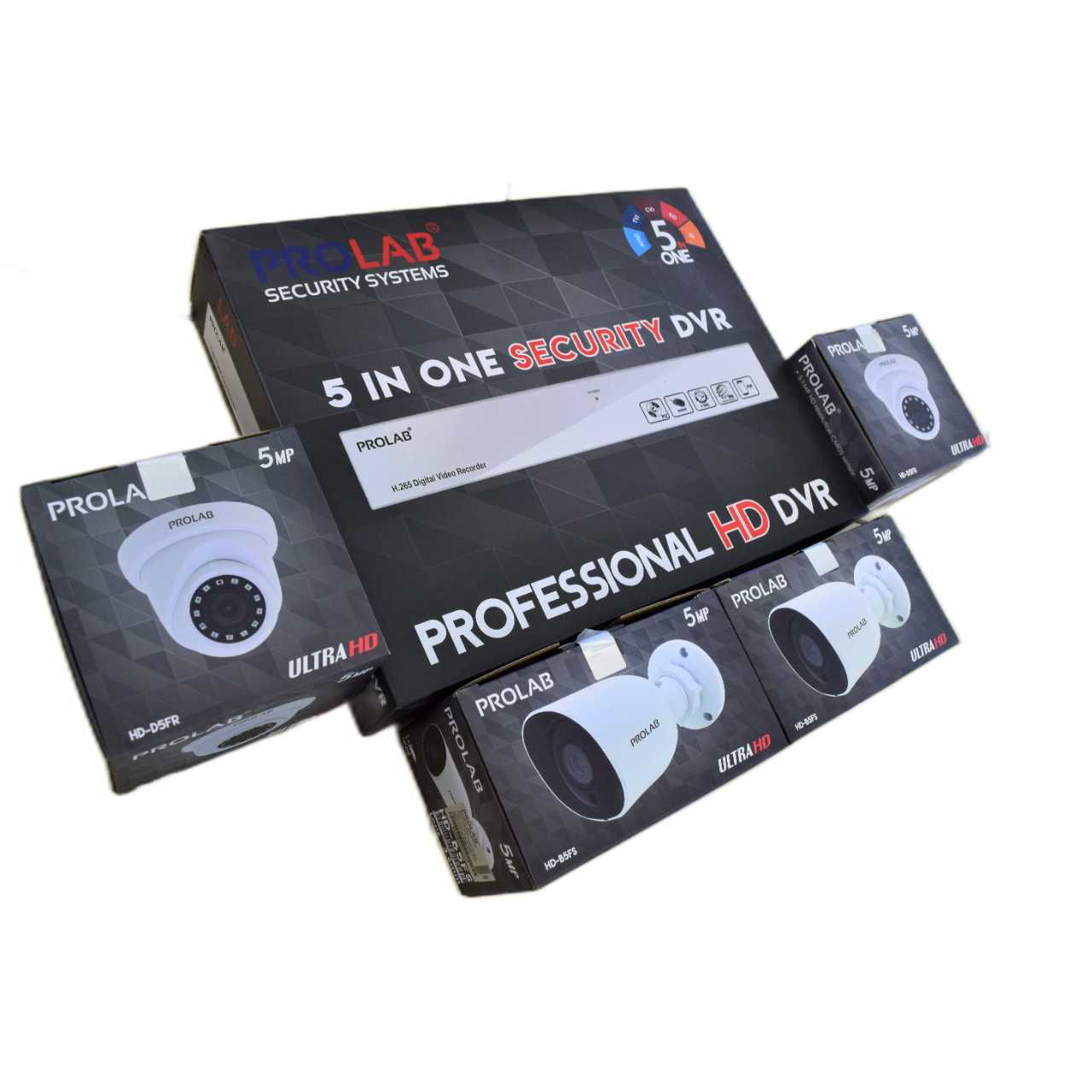 Buy Online Prolab 4-Channel HD Surveillance Camera Kit, 5MP, White in ...