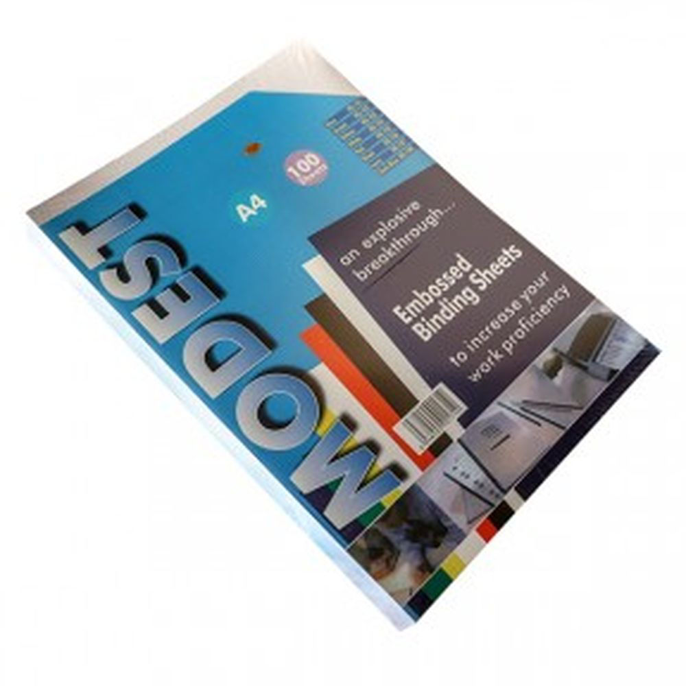 Buy Online Modest A4 Binding Bottom Sheet, Pack of 100 in UAE | Dubuy.com